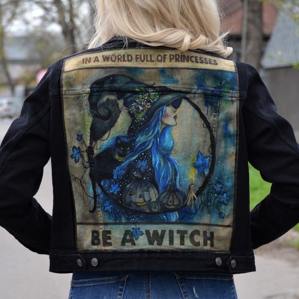 Witch Denim Jacket - Etsy