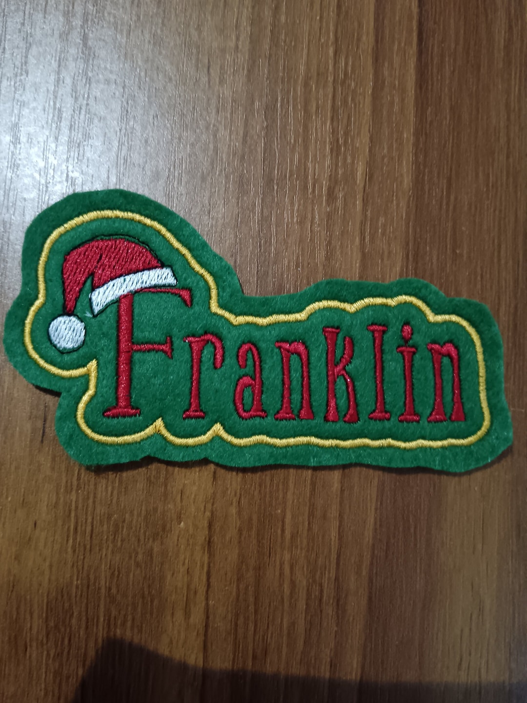 Personalised Embroidered Christmas Stocking Name Patch/badge Made-to ...