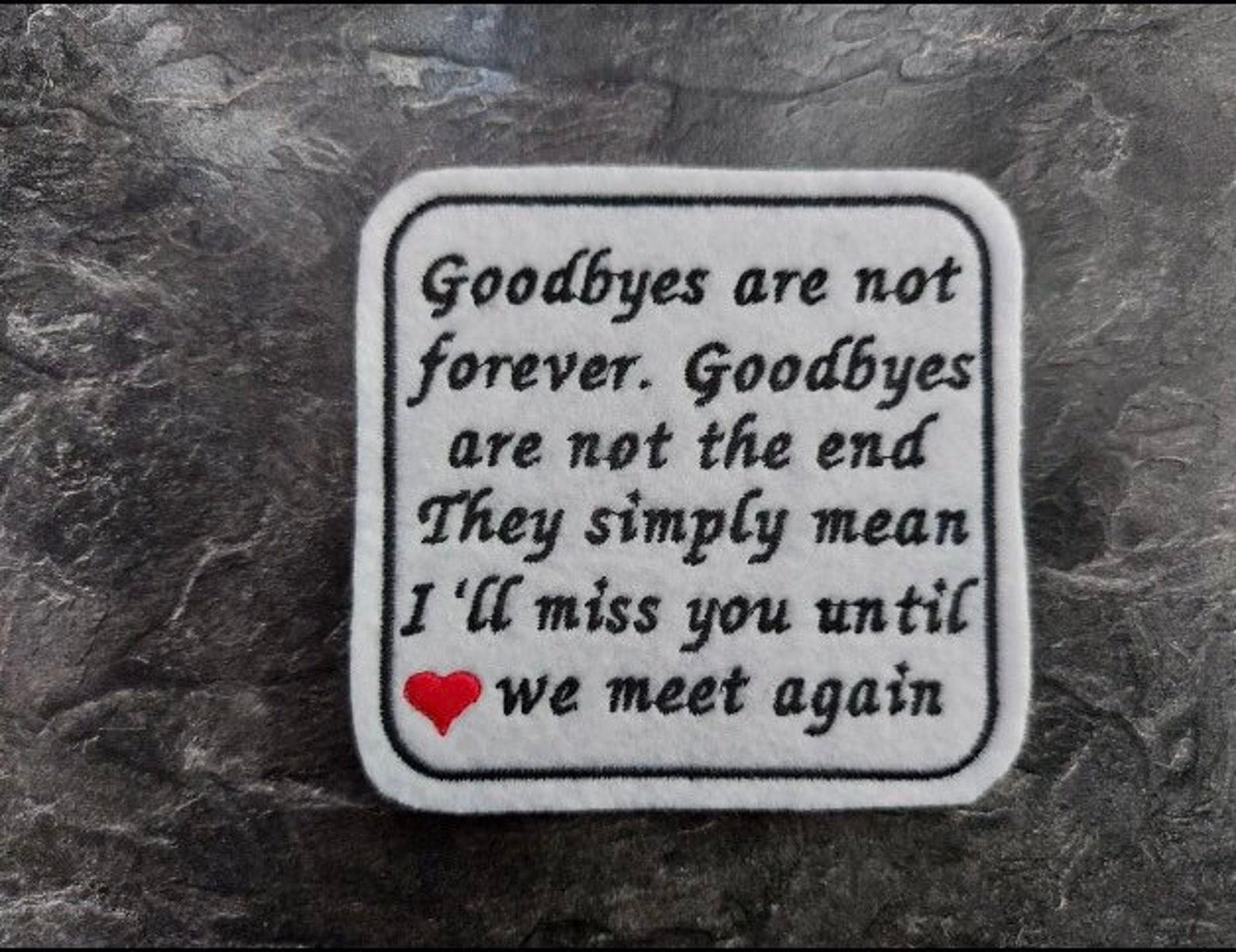 Sew on Memory Patch for Memory Pillow or Memory Quilt. | Etsy