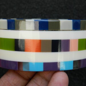 Color Full Resin Bangle Bracelet Acrylic Bangle Stacking - Etsy