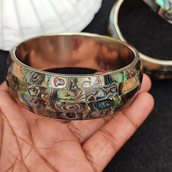 Abalone Bangle - Etsy