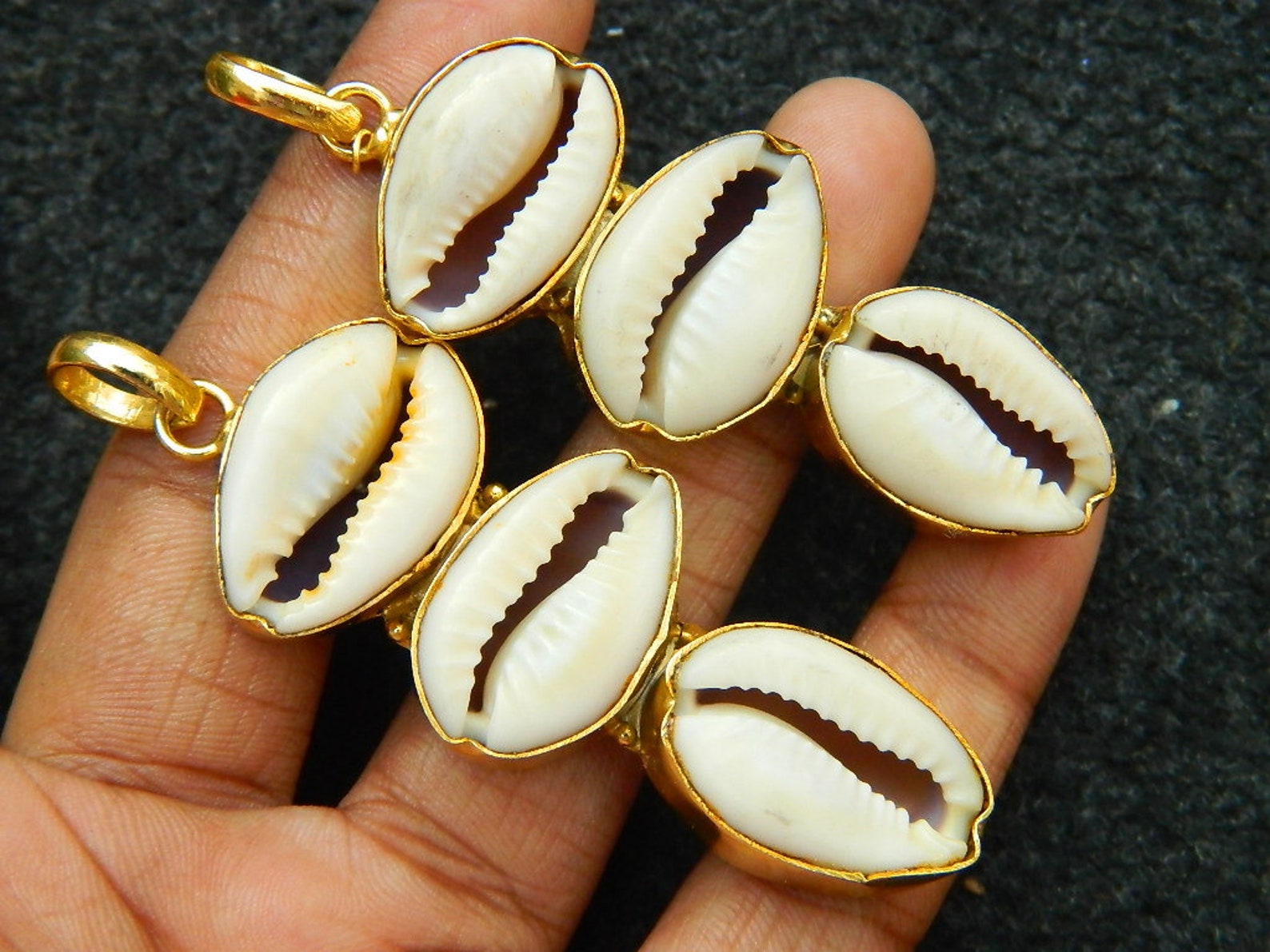 Cowries Shell Pendant Gold Plated Fashion Jewelry Pendants - Etsy Australia