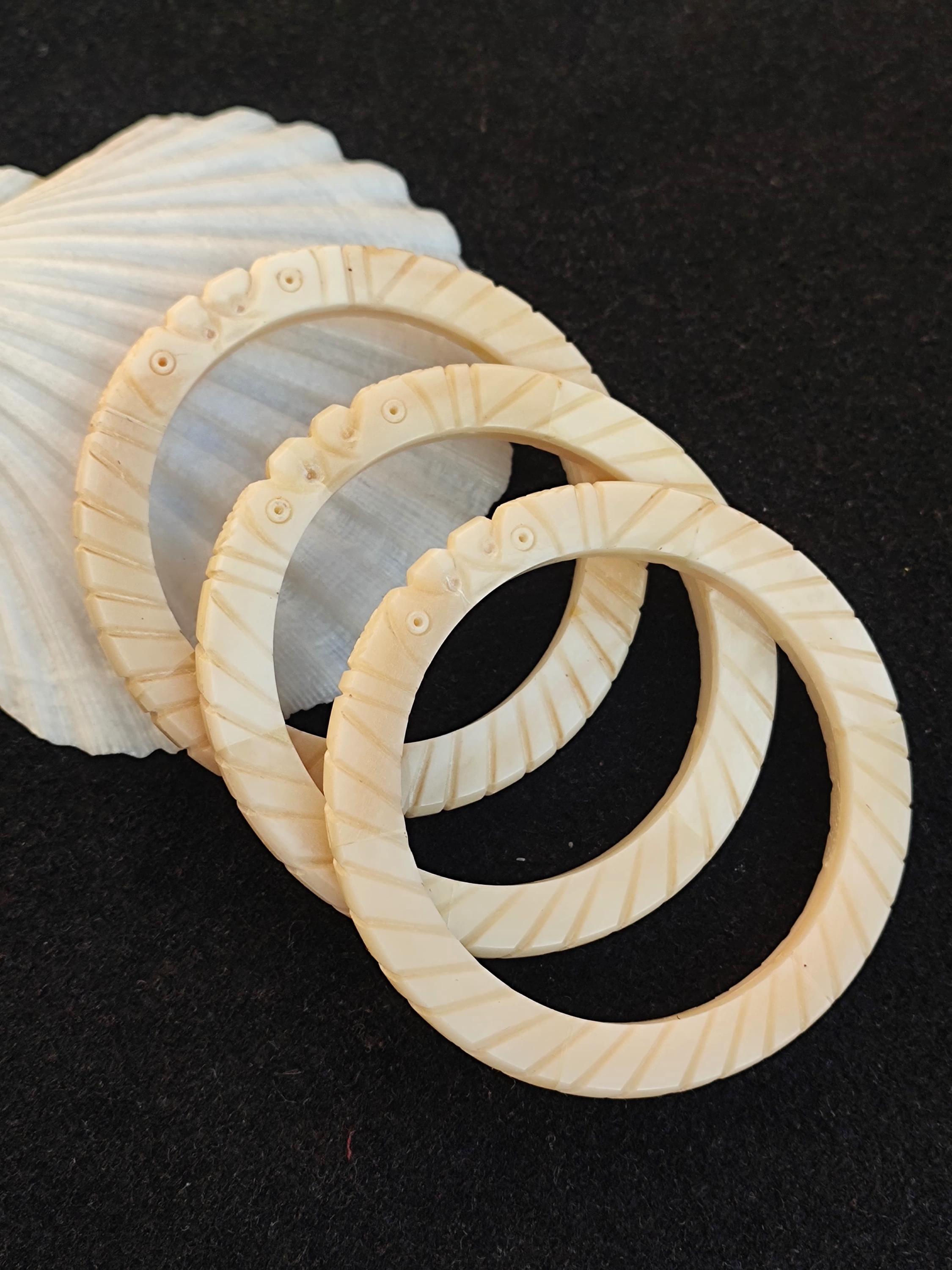 1 Piece Ethically Sourced Natural Buffalo Horn Bone Jewelry Carved Bone ...