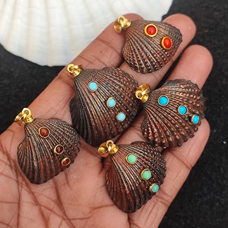 Turquoise Titanium Charm - Etsy