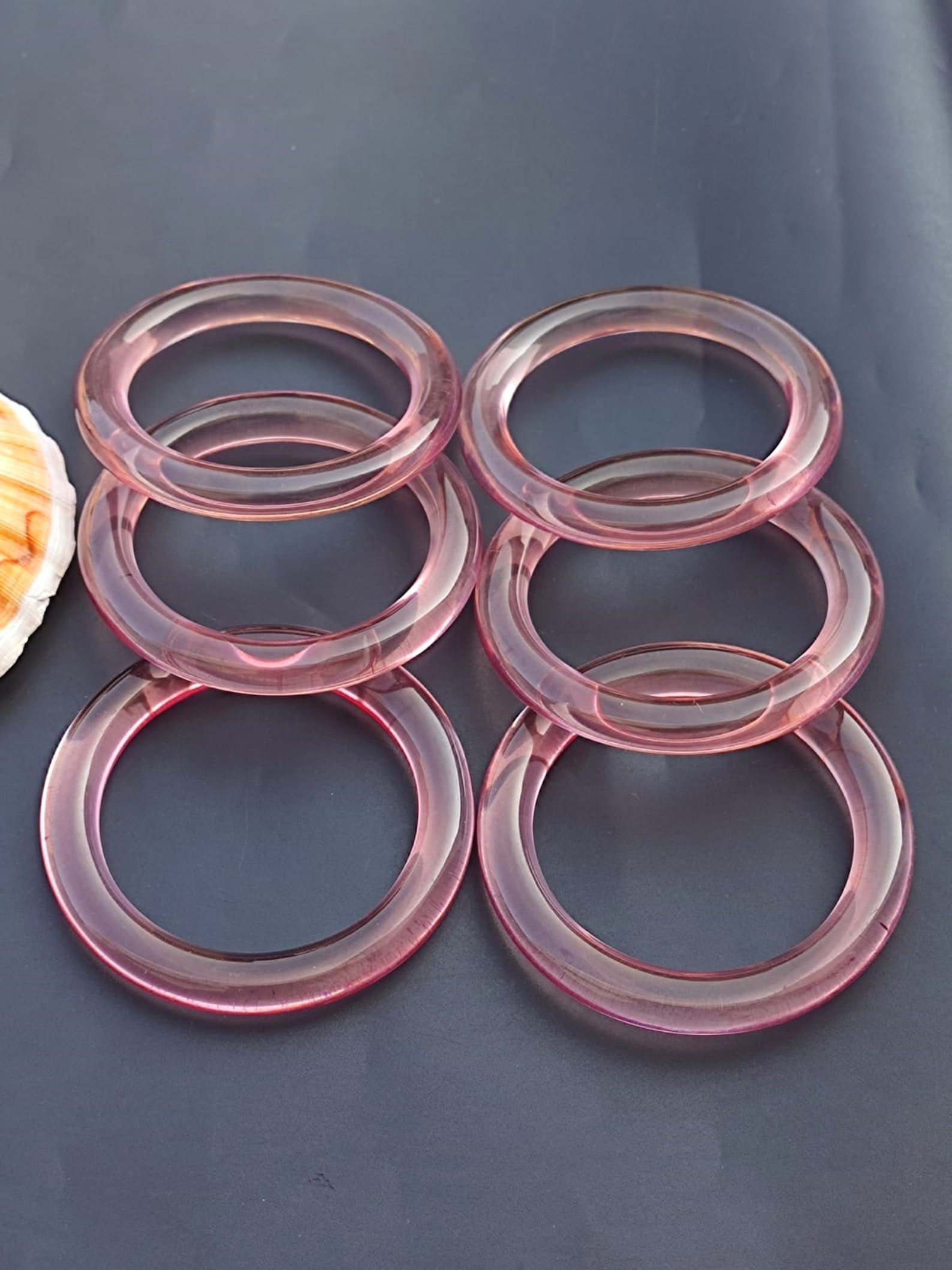 Handcrafted Clear Resin Bangle: Retro Acrylic Bracelet - Etsy