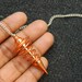Gold and Copper Spiral Coil Point Pendulum Spiral Pendulum Metal ...