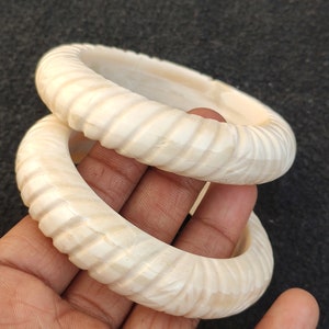 1 Piece Ethically Sourced Natural Buffalo Bone Jewelry Bone Bangle ...