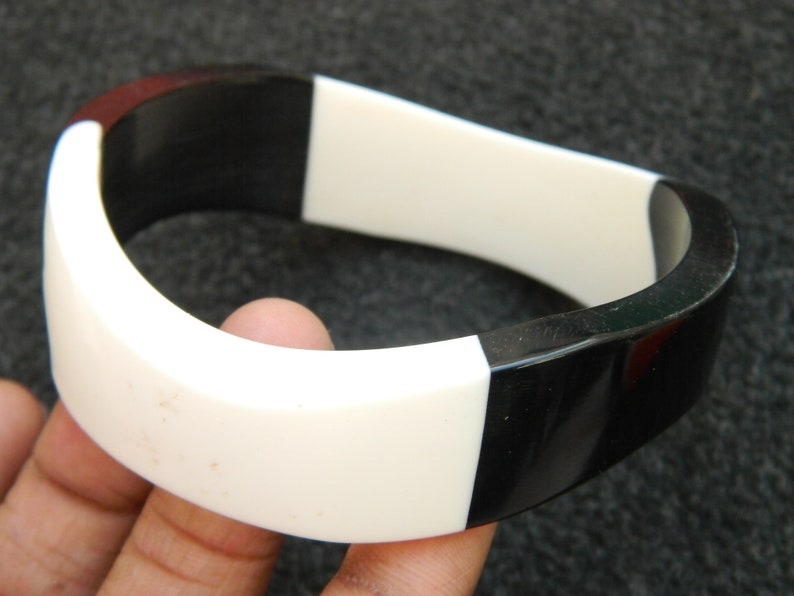 Colorful Resin Bangle Bracelet: Bohemian Stacking Jewelry, 1-inch Wide ...