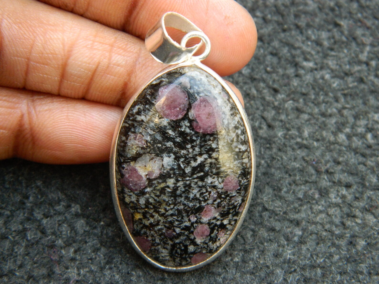 Natural Moss Agate Ruby Zoisite & Azurite Malachite Gemstone | Etsy