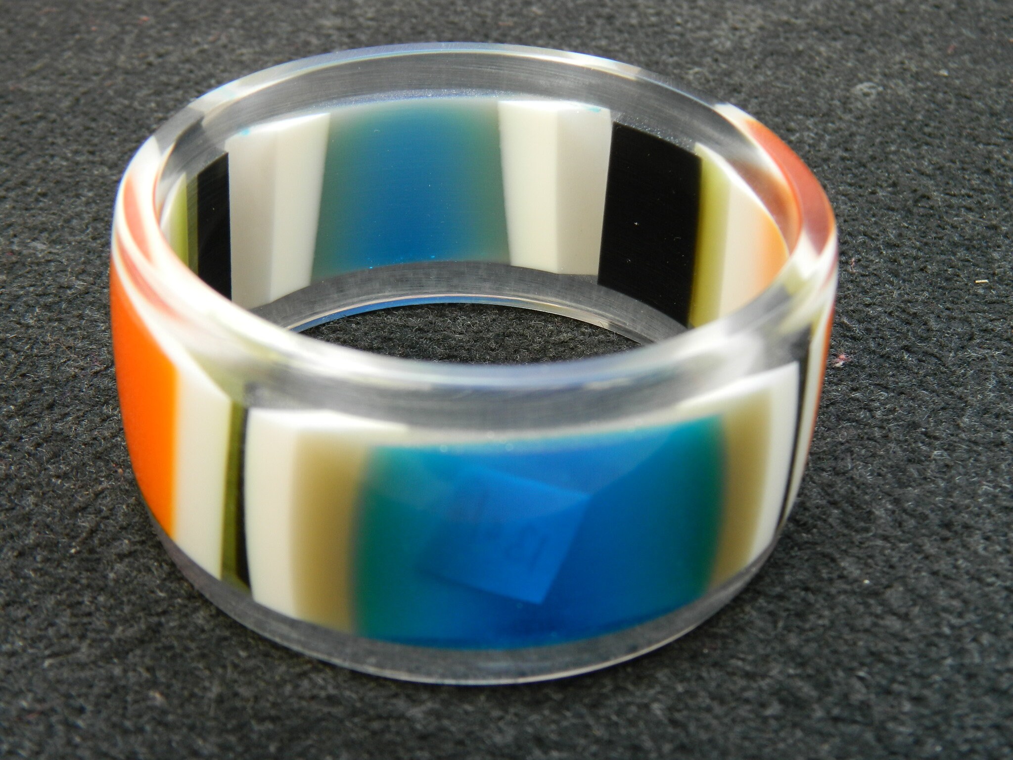 Color Full Resin Bangle Bracelet Stacking Bohemian Unique - Etsy