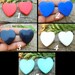 Resin Connector Multi Color Heart Shape Connector Resin Jewelry DIY ...