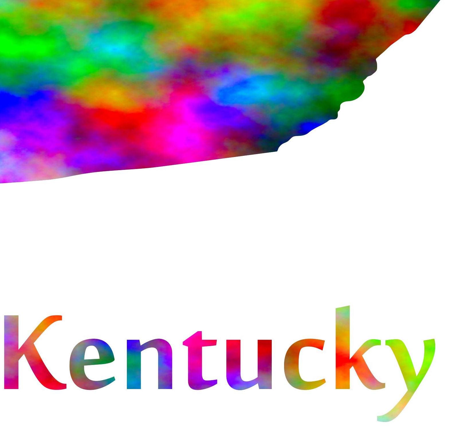 Kentucky State Map Watercolor Art Print (079) - Etsy