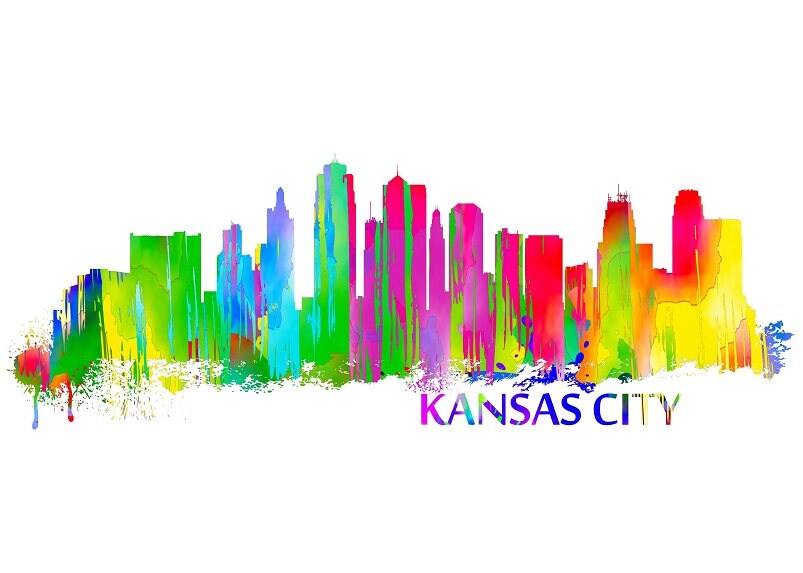 Kansas City Skyline Watercolor Art Print 027 Cityscape - Etsy