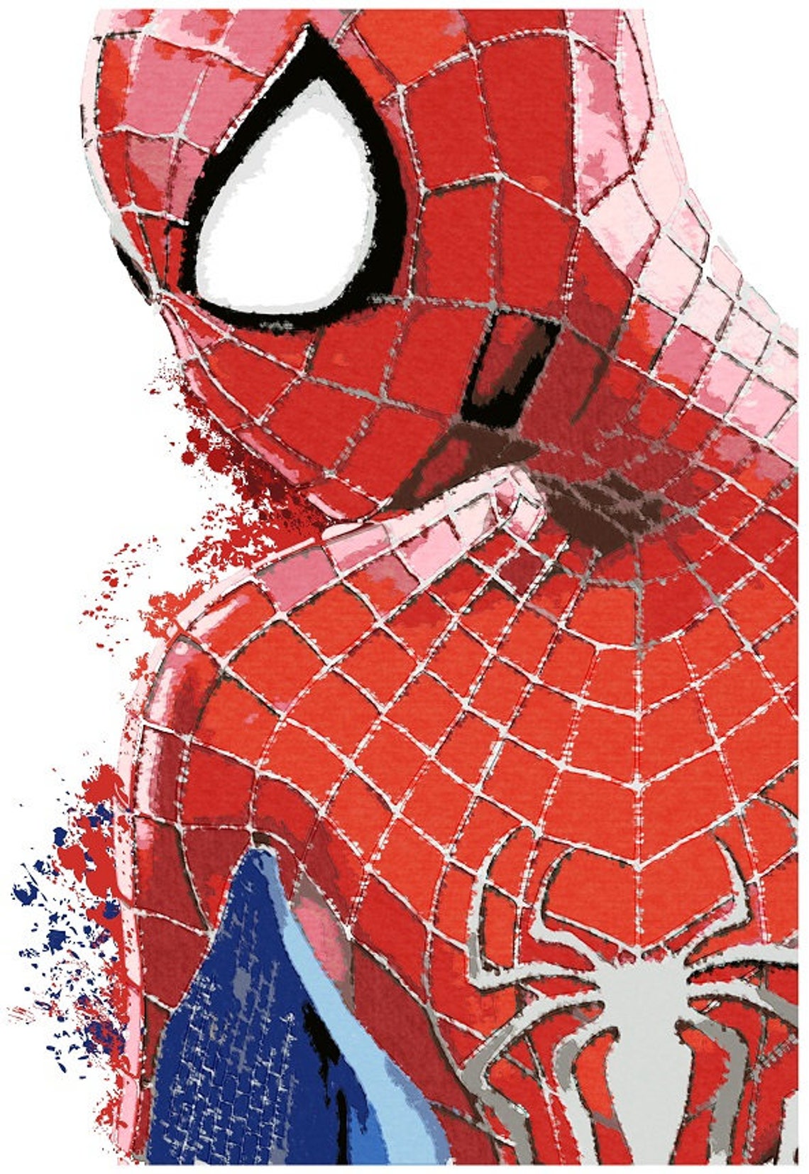 Spider-man Watercolor Art Print S049 Spider-man Art Print - Etsy UK