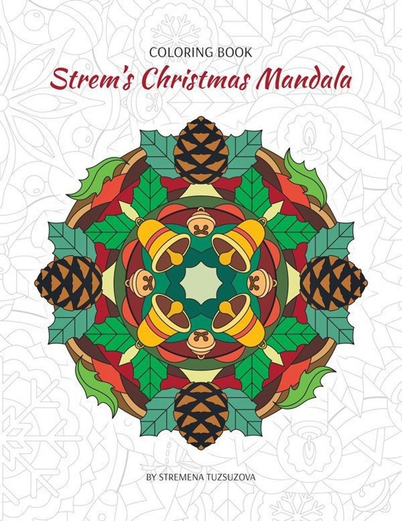 Christmas Mandala Coloring Book: PDF Printable - Etsy