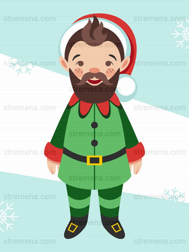 Christmas SVG Bundle Santa Elf Snow Girl Characters - Etsy