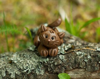 Clay cat | Etsy