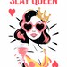 Slay Queen Art Print: Retro Pop Art Home Decor - Etsy