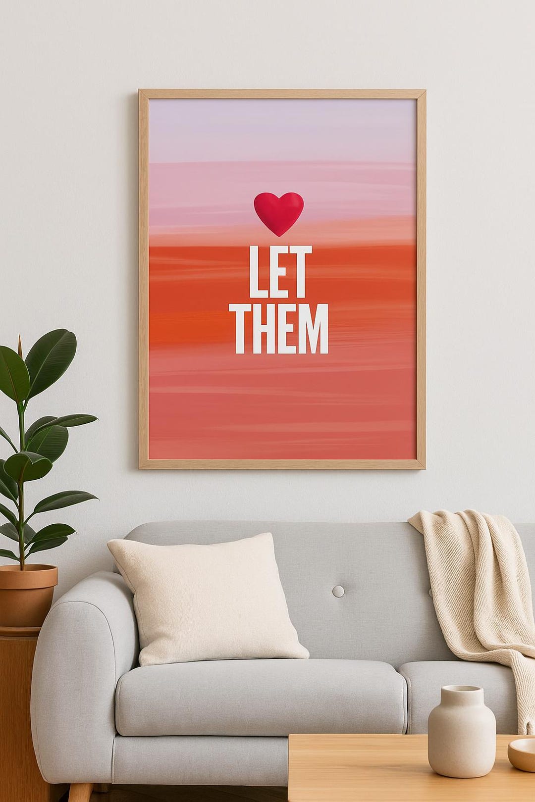 Let Them Print, Motivational Quote Art, Trendy Wall Decor - Etsy
