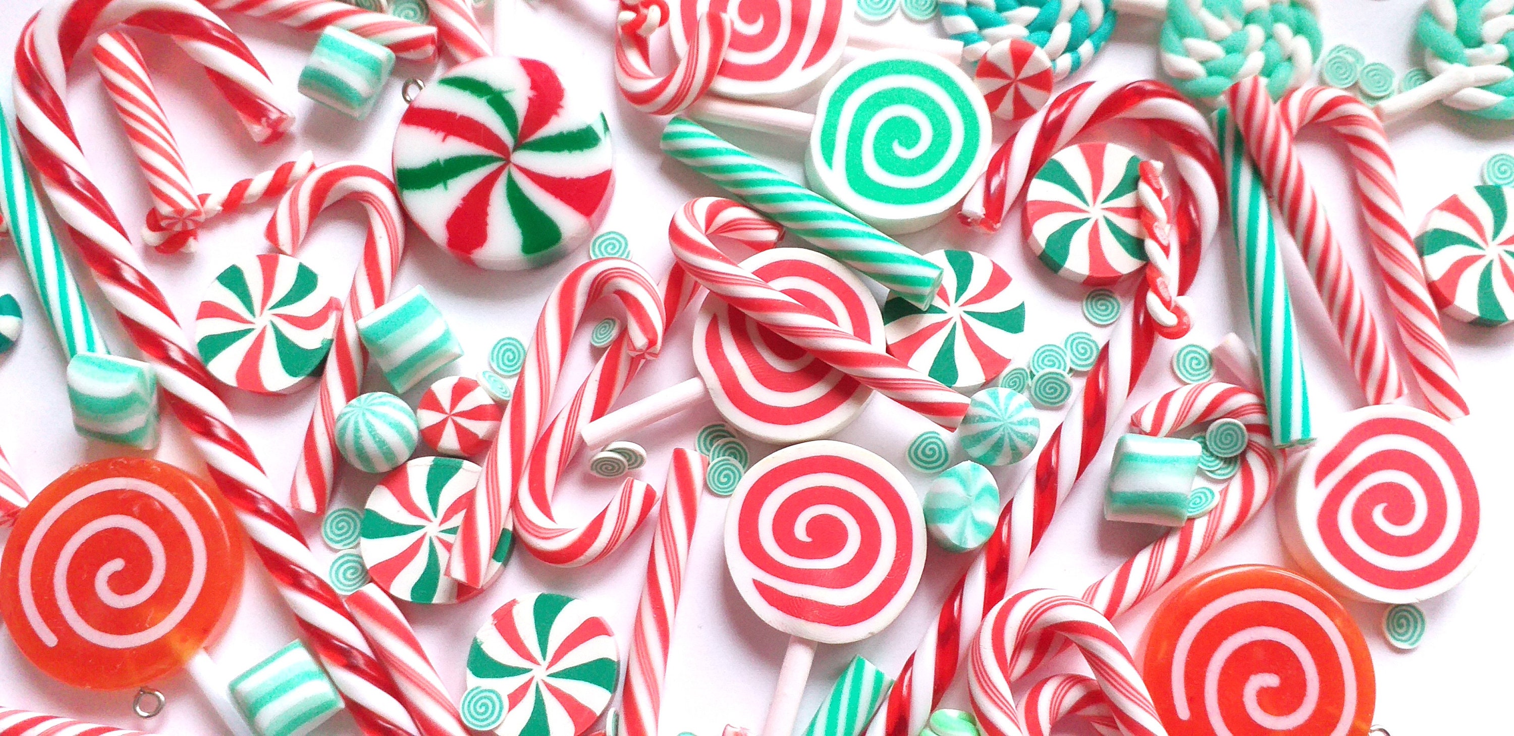 Large Christmas Candy Cane Set Choose Amount Decoden Kawaii - Etsy