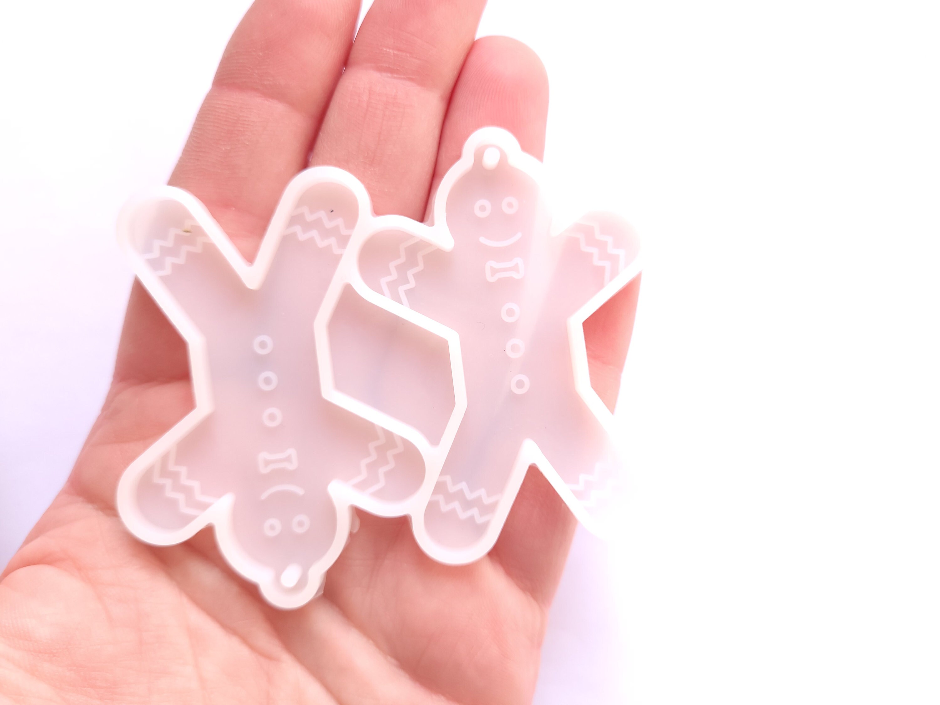 Gingerbread Man Mold , Decoration Mold, Double Charm Flexible Mold ...