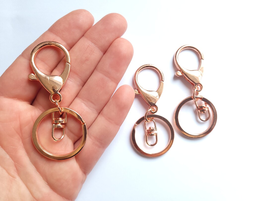 2/5/10pcs Large Rose Gold CLASPS, Clasp Bag Charm, Keyring, for Charms ...