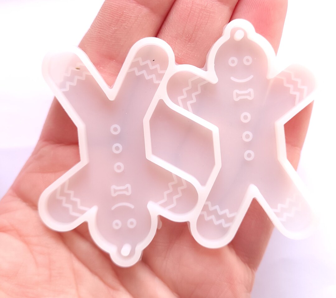 Gingerbread Man Mold , Decoration Mold, Double Charm Flexible Mold ...