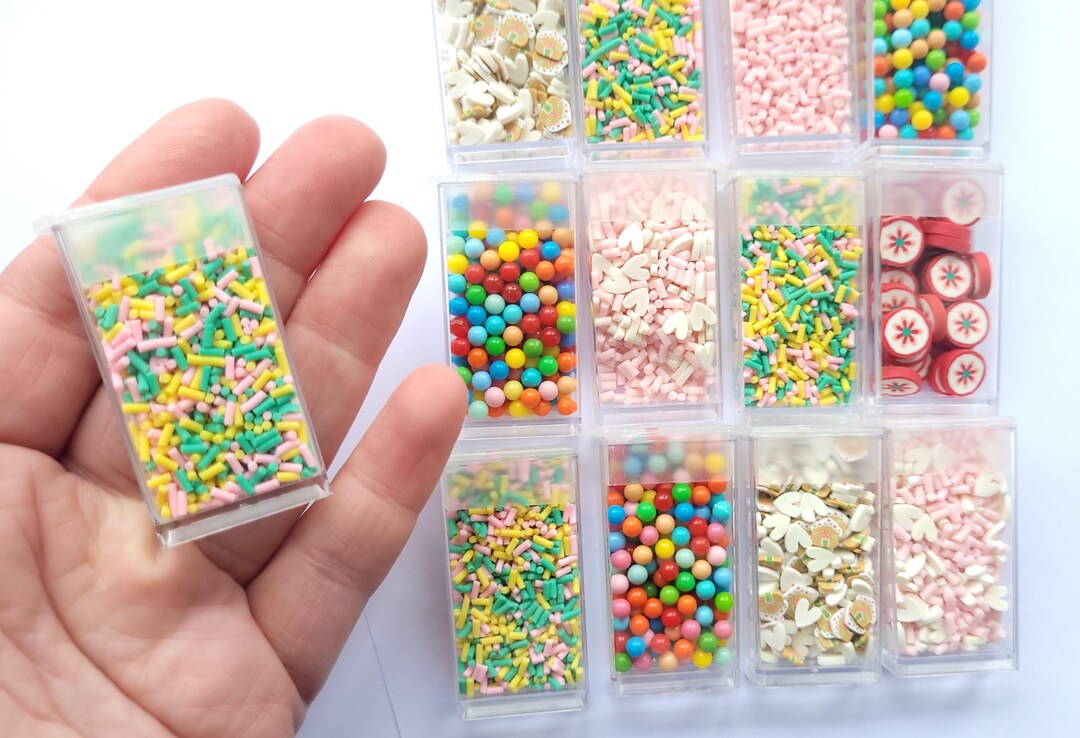 3/6/9pc Sprinkles Containers With Flip Lip for Easy Sprinkle , Craft ...