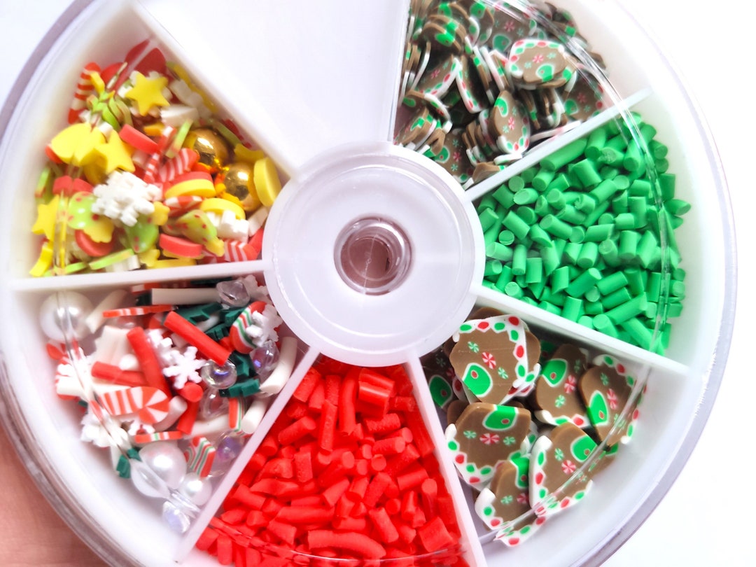 Christmas Sprinkles Wheel , Gingerbread House Sprinkles , Polymer Clay ...