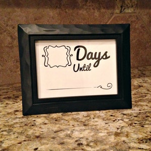 Special Occasion Countdown Dry Erase Sign / Days Until Sign / - Etsy