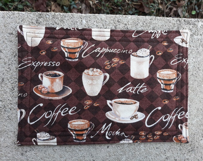 Coffee Mug Rug Snack Mat - Etsy