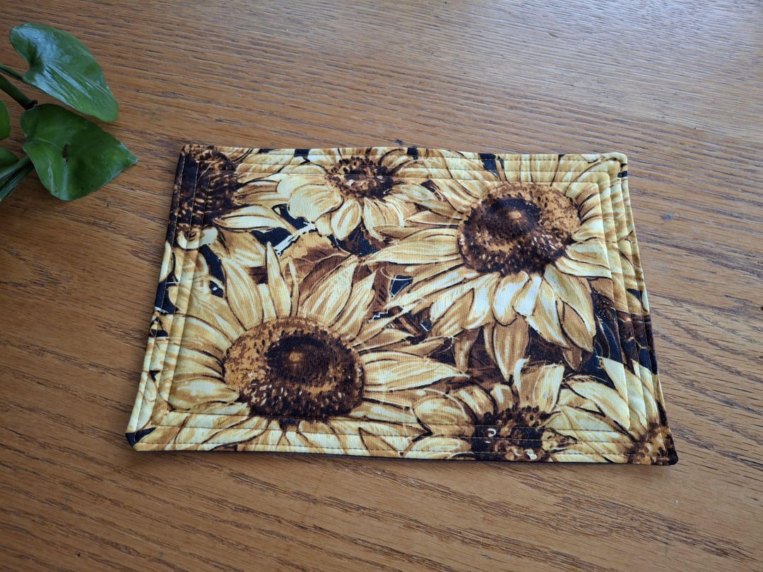 Sunflower Mug Rug - Vase Mat - Coaster - Etsy