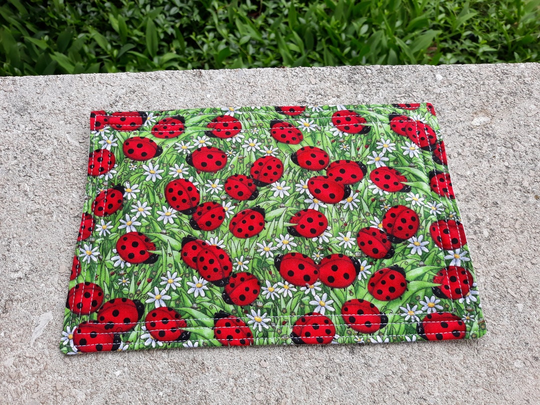 Ladybug Mug Rug - Snack Mat - Etsy