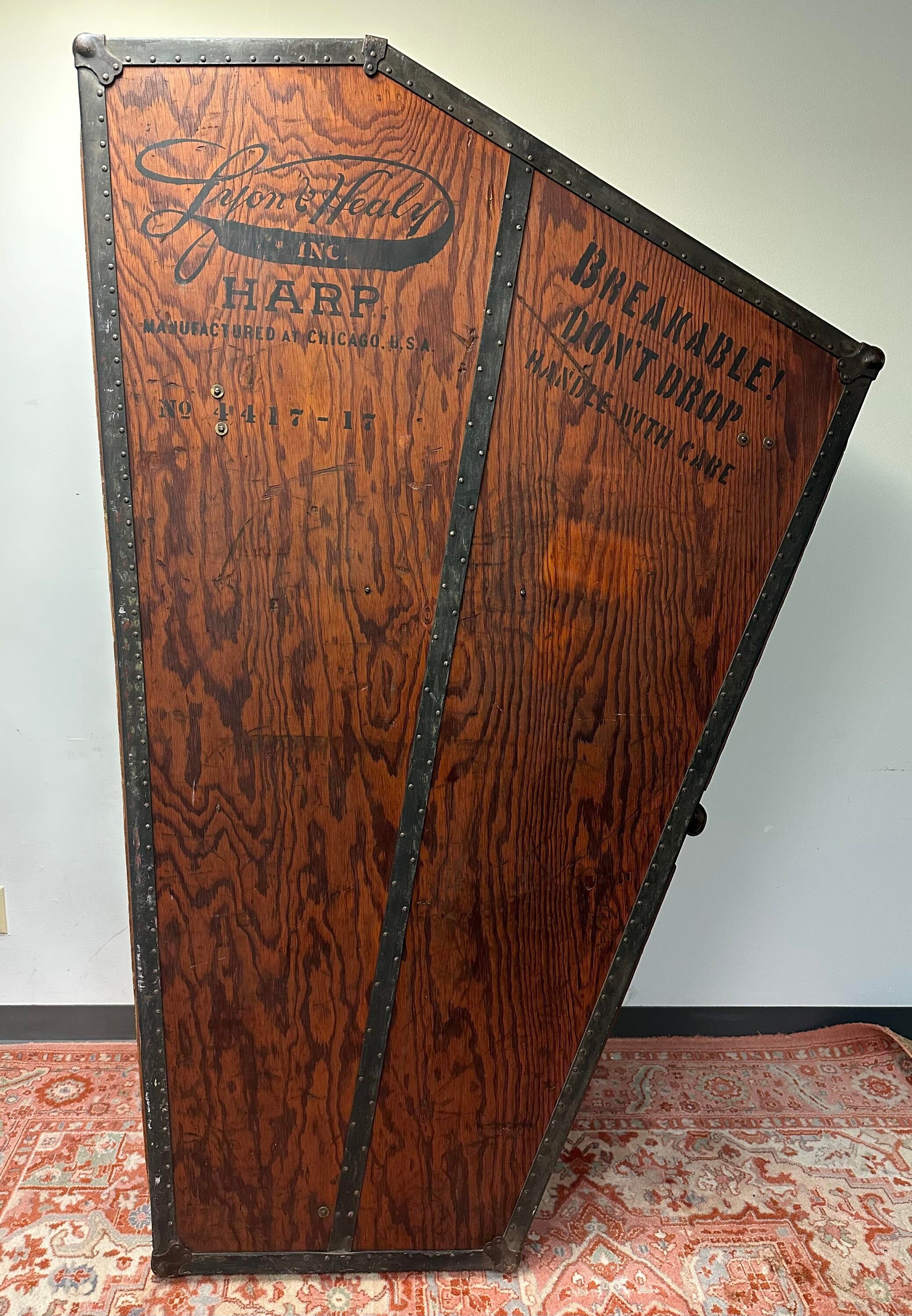 Antique Lyon and Healy Oak Harp Case - Etsy