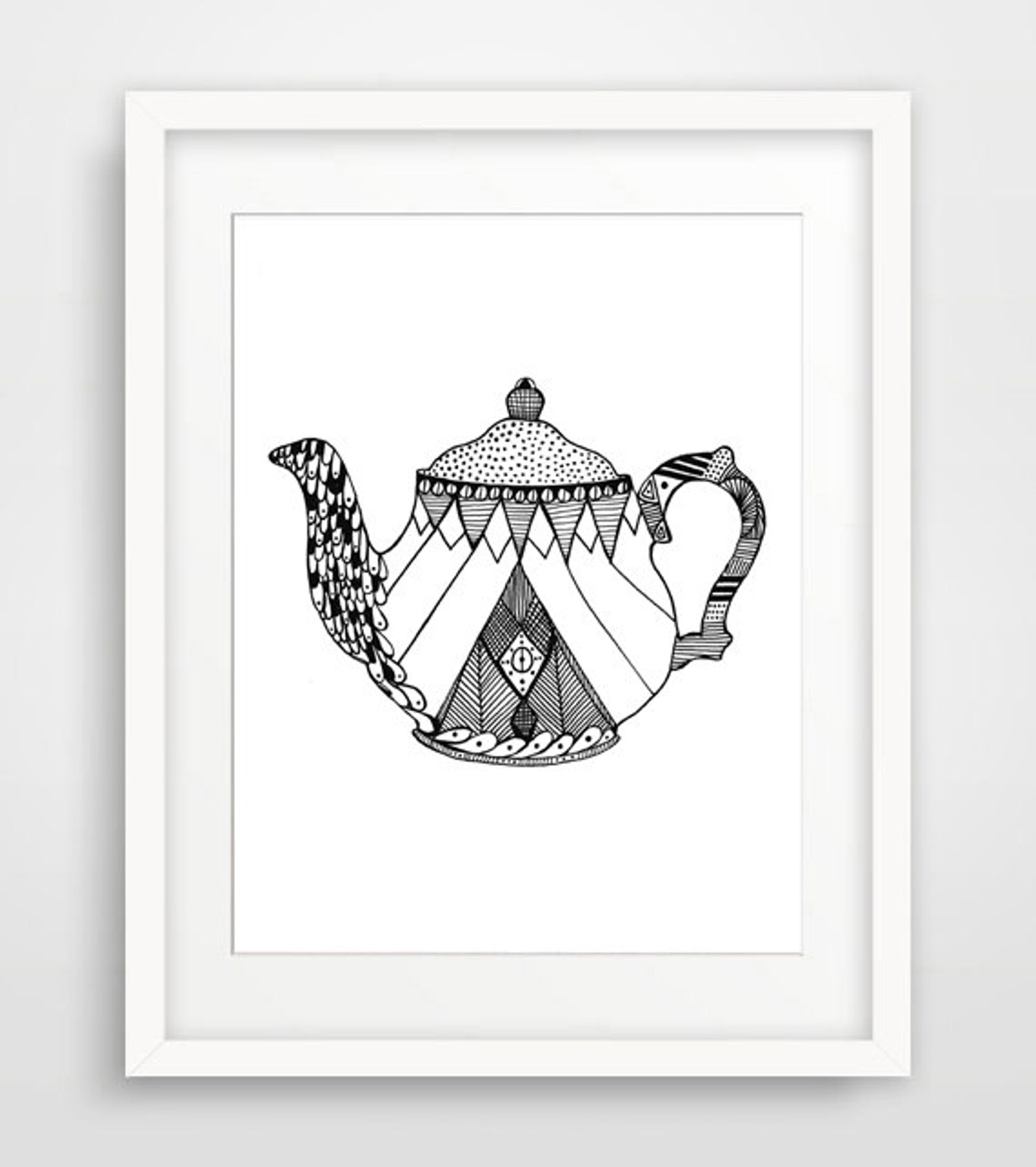 Teapot Printable Art, Downloadable Print, Wall Print, Home Decor - Etsy