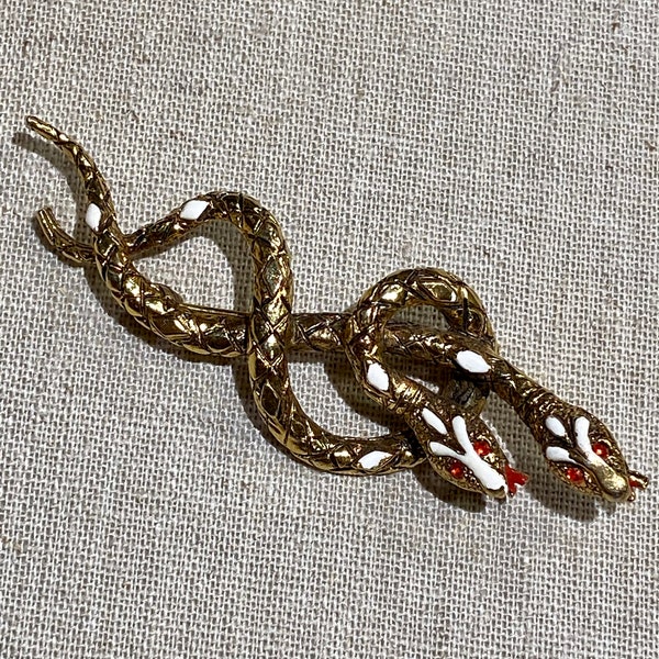 Snake Brooch - Etsy