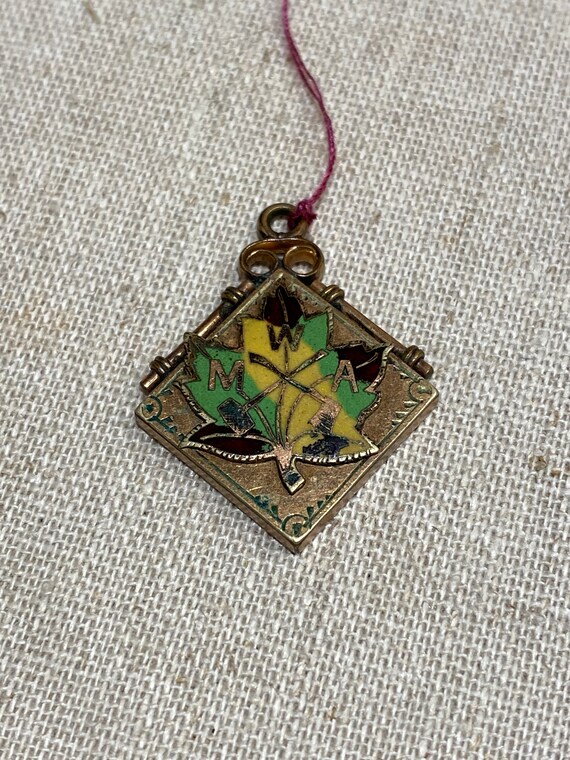 Antique Fraternal Modern Woodmen of America Watch Fob - Gem