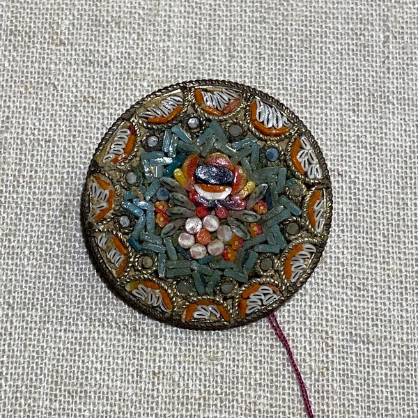 Micro Mosaic Brooch - Etsy