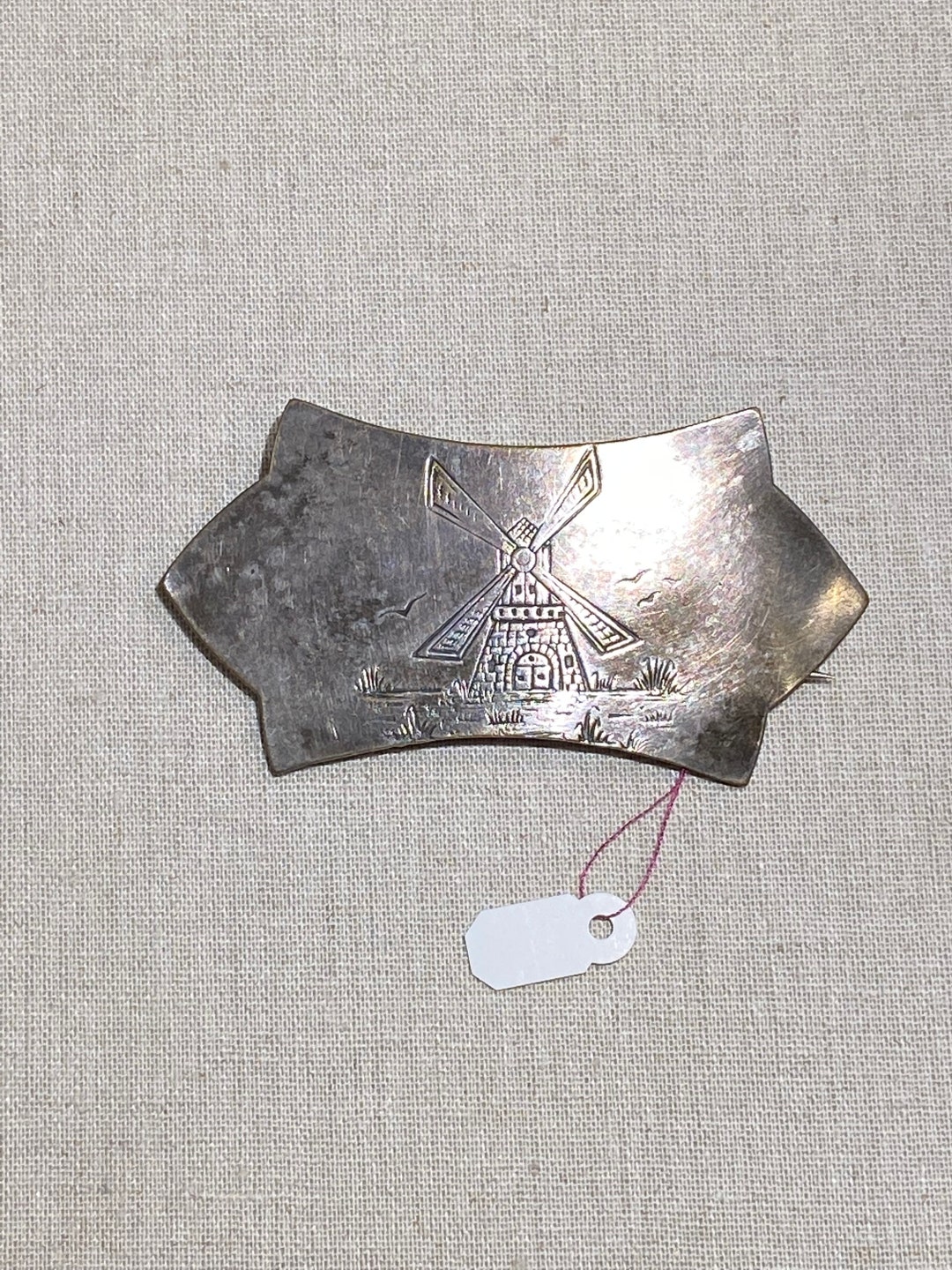 Late Victorian Sash Buckle Brooch With Windmill Scene - Etsy