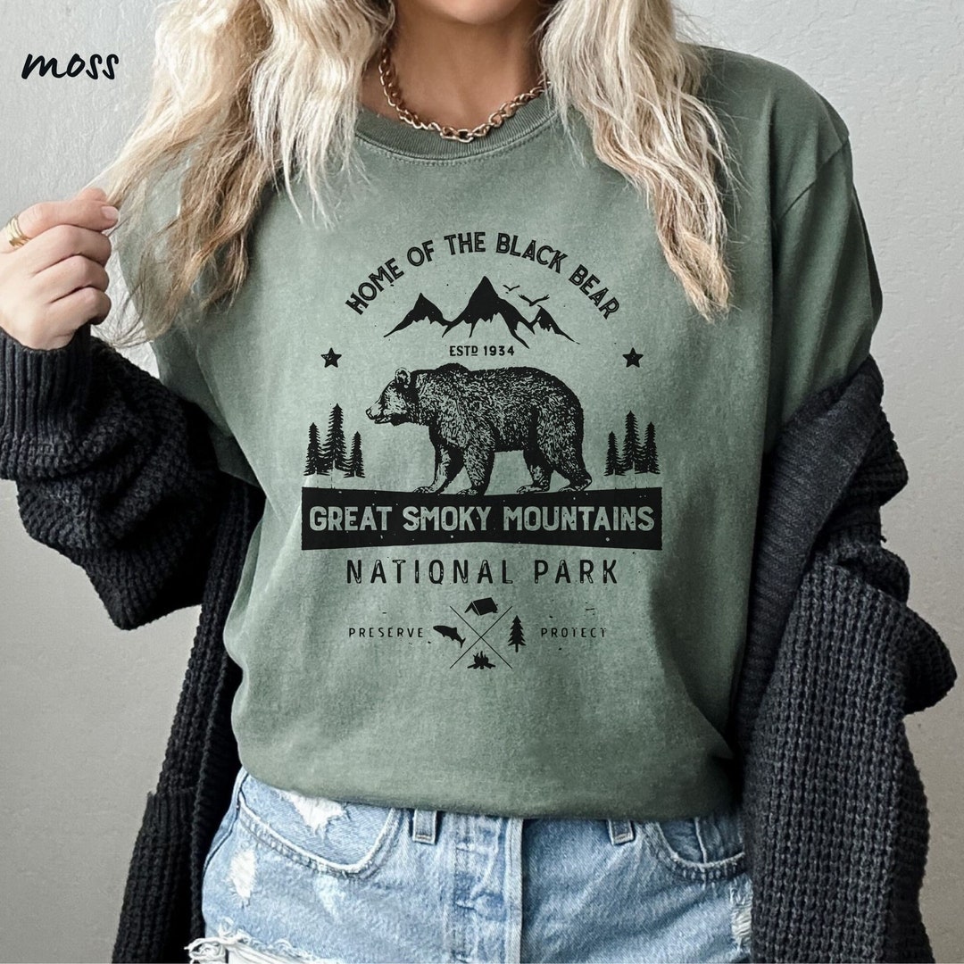 Great Smoky Mountains Shirt, USA National Park Shirt, Great Smoky ...
