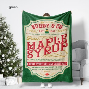 Elf Blanket, Buddy Elf, Elf Syrup Blanket, Christmas Movie Blanket, Elf ...