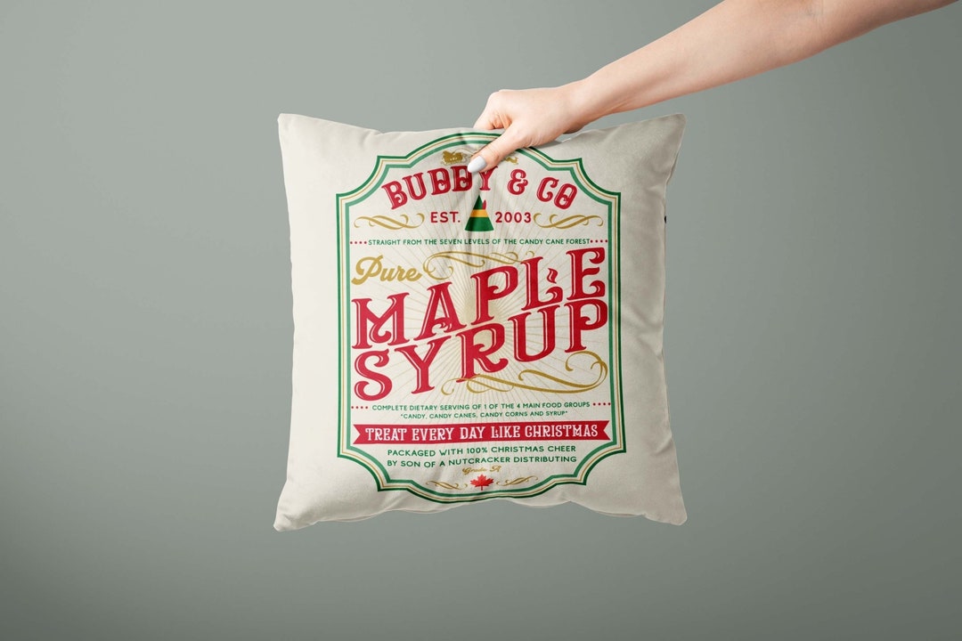 Elf Pillow, Buddy Elf, Elf Syrup Pillow, Christmas Movie Pillow ...