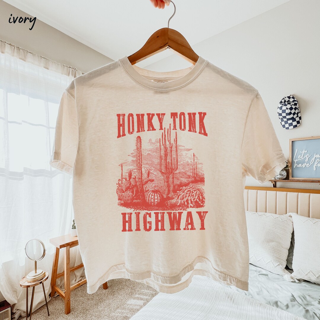 Honky Tonk Shirt, Nashville Honky Tonk Tee, Country Music Shirt, Desert ...