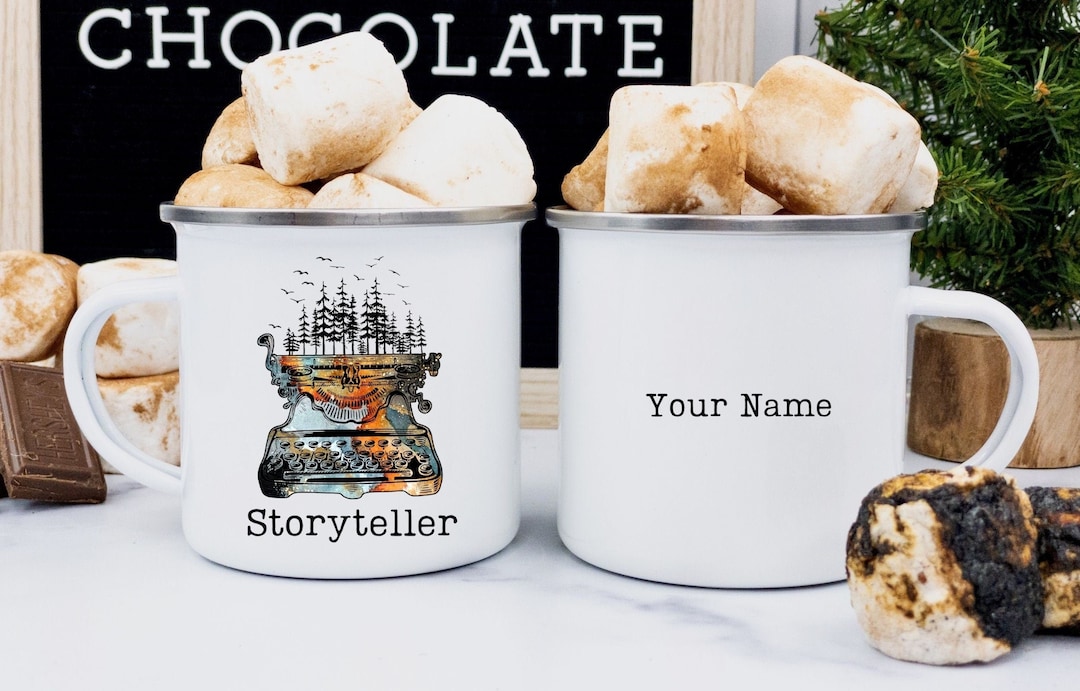 Custom Storyteller Camping Mug, Future Author Mug, Editor Mug, Funny ...