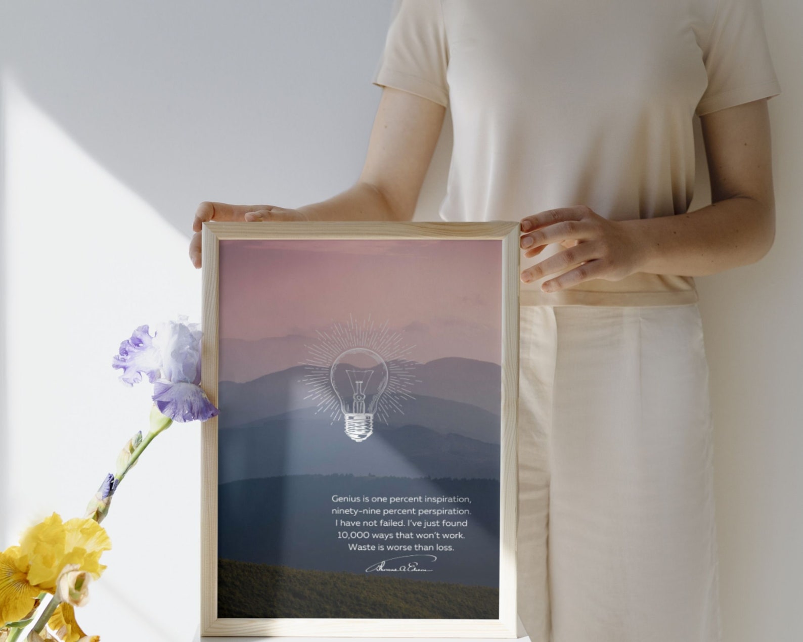 Motivational Wall Art for Encouragement, Inspirational Quote - Digital ...