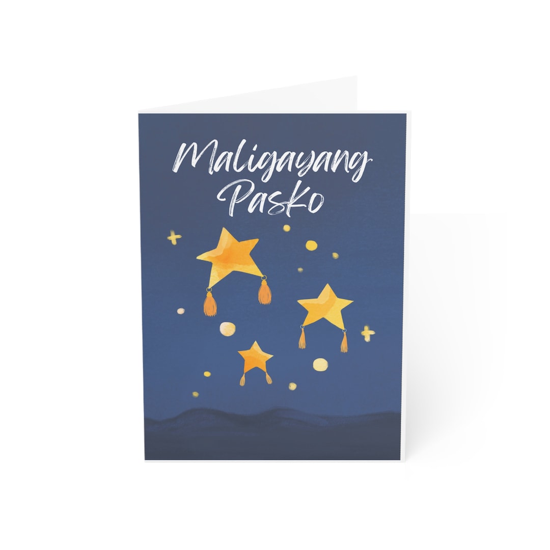 Physical - Maligayang Pasko Greeting Card(s) (1 or 10-pack) - Etsy