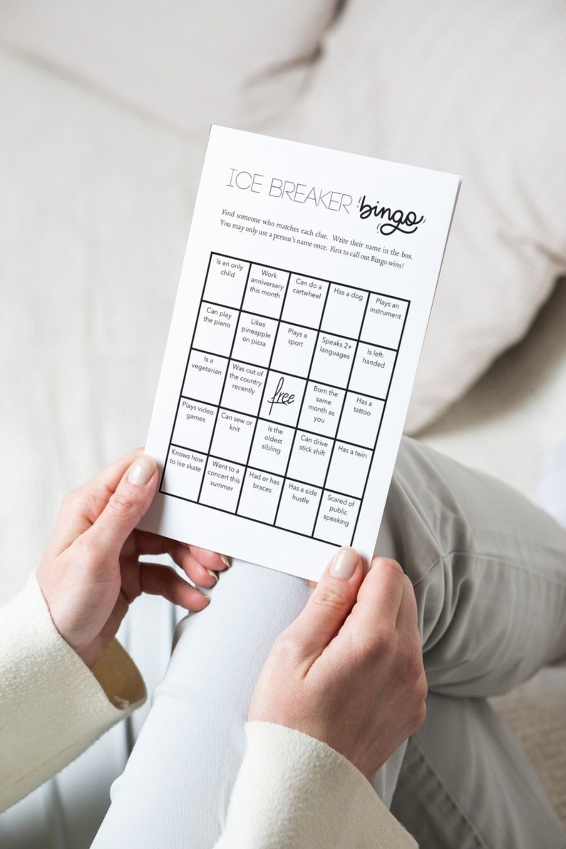 Find the Guest Bingo Game for Parties, Team Building, Reunions, and Fun ...