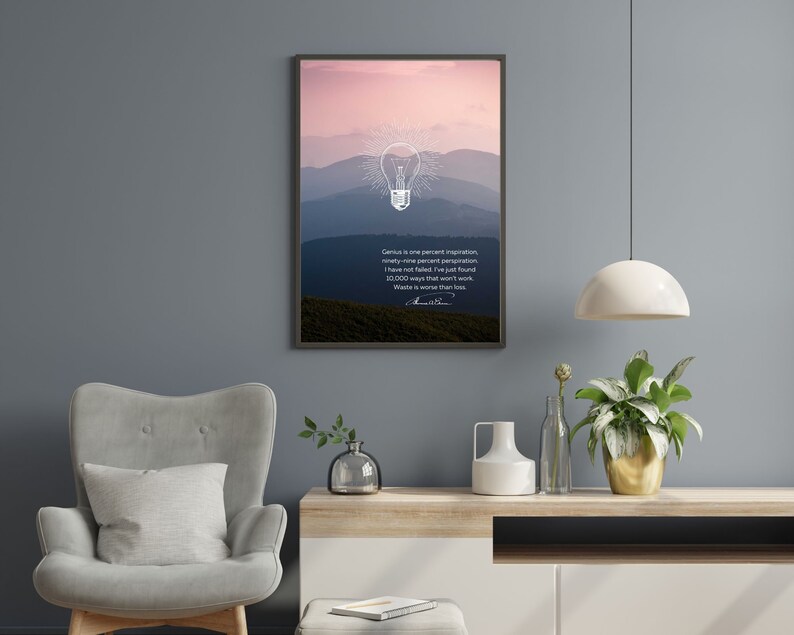 Motivational Wall Art for Encouragement, Inspirational Quote - Digital ...