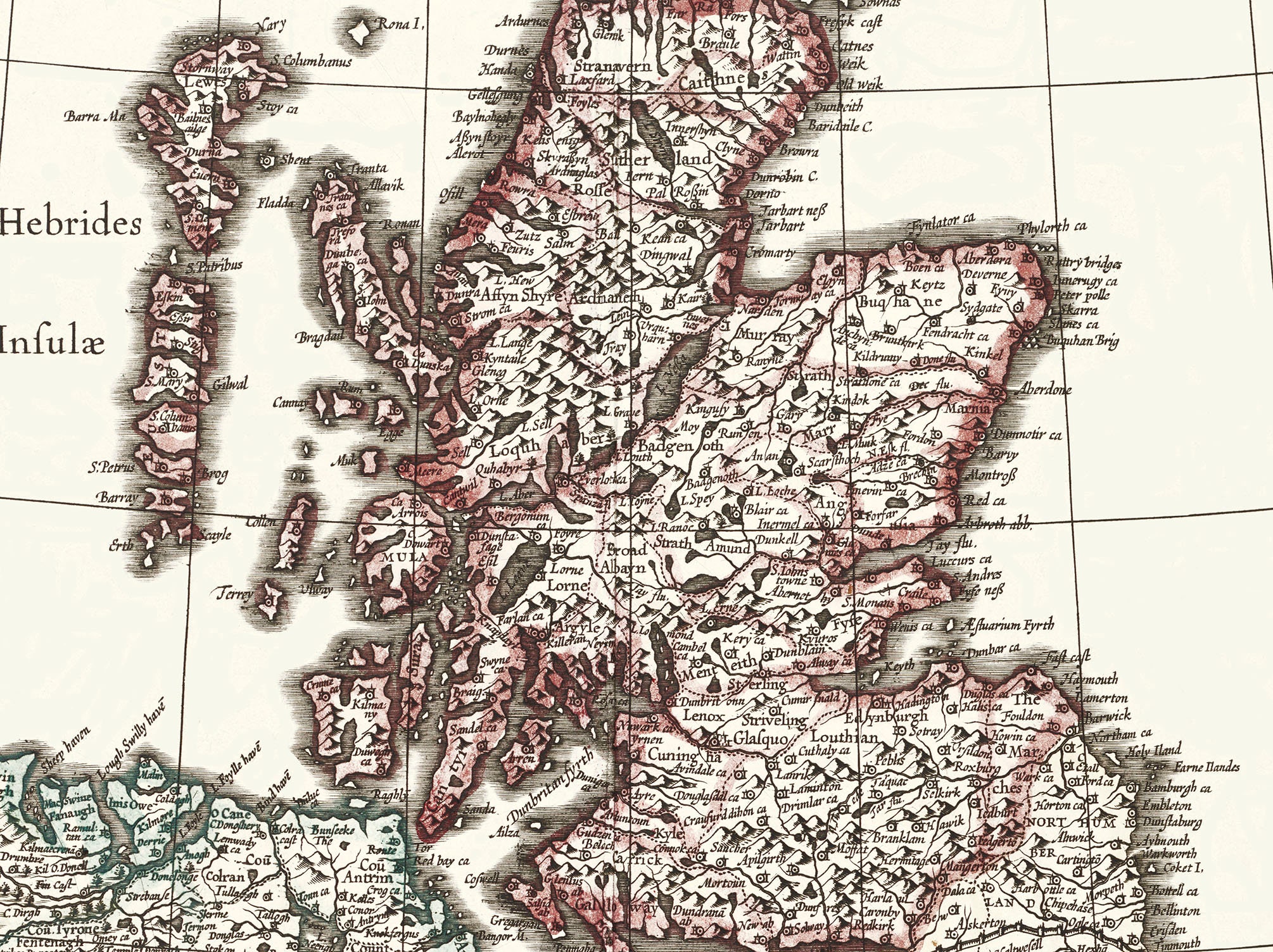 The British Isles in 1617 Vintage Map, Antique Map, Reproduction ...