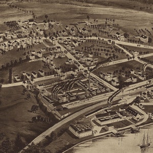 South New Market newfields, New Hampshire in 1884 Bird's Eye View ...